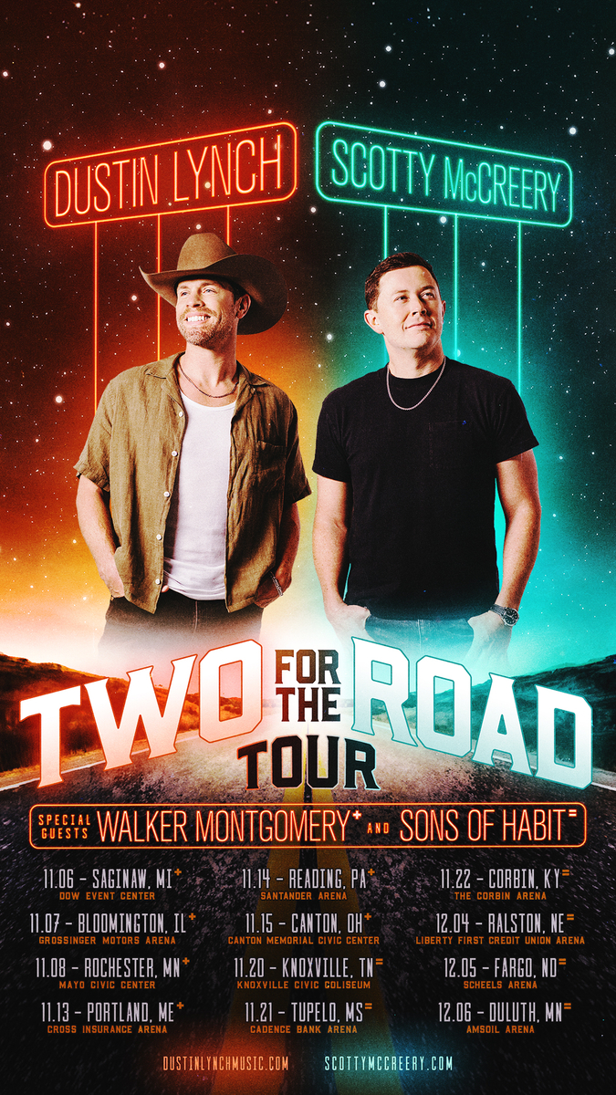 Dustin Lynch and Scotty McCreery announce co-headlining Two for the Road Tour – Country’s Chatter