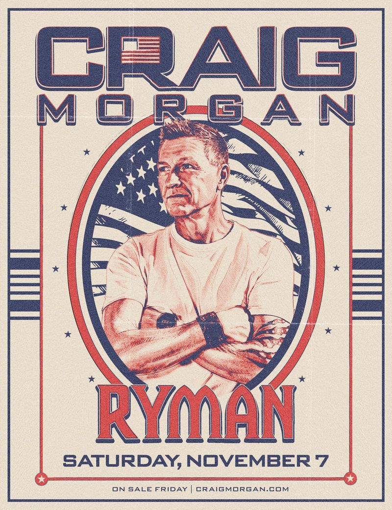 CRAIG MORGAN TO HEADLINE NASHVILLE’S RYMAN AUDITORIUM ON NOVEMBER 7 ...